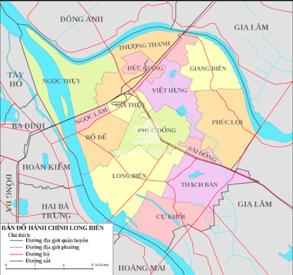 Bản đồ và thông tin quy hoạch quận Long Biên mới nhất 2022